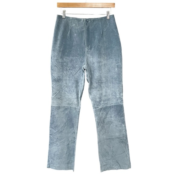 Forenza | Pants & Jumpsuits | Vintage Forenza Slate Blue Suede Straight ...